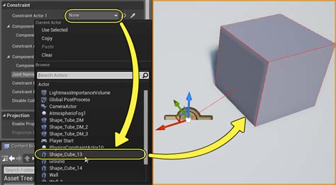 コンストレイントのユーザーガイド Unreal Engine ドキュメント