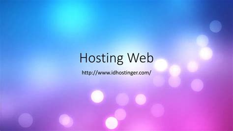 Hosting Website Via Hostinger Pptx