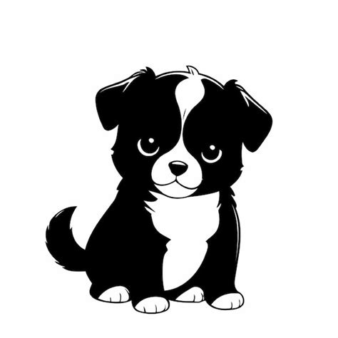 귀여운 터 일러스트레이션 어린이용 강아지 컬러링 페이지 프리미엄 벡터