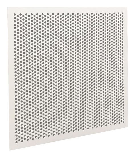 American Louver Ceiling Tile Diffuser Perforated Square 23 3 4 In Depth White Pk 5 54zf57