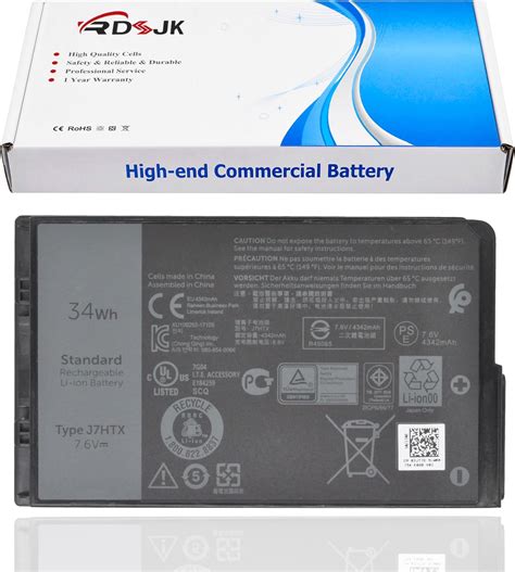J7htx 7xntr Fh8rw 2jt7d Laptop Battery For Dell Latitude