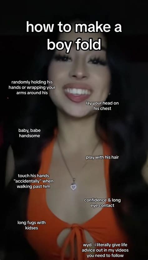 How To Make A Boy Fold 🫶 Boyfriend Advice Teen Advice Guy Advice