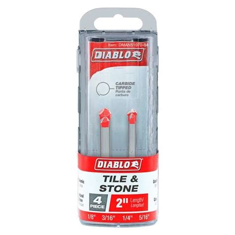 Dmans1070 S4 Diablo Tools Dmans1070 S4 4 Piece Carbide Tipped Drill