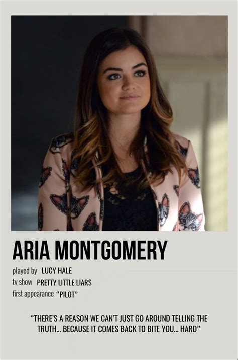 Aria Montgomery Pretty Little Liars Characters Pretty Little Liars