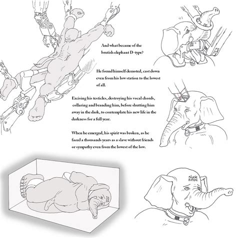 Rule 34 Anal Anal Sex Anthro Ass Binder Restraint Branded Branding Collar Elephant Elephant