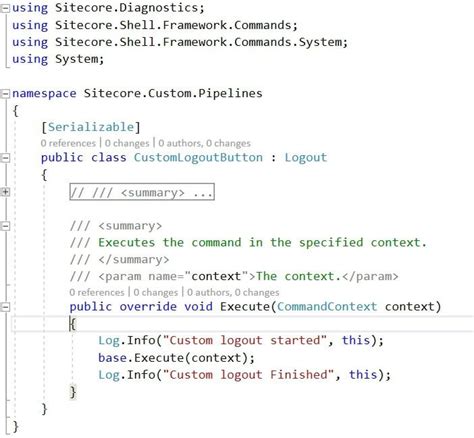 Customize Commands Of Sitecore Rsitecore