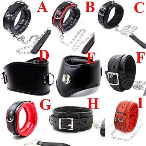 Bdsm Leather Dog Collarsex Bondage Belt Strapsoft Padded Choker