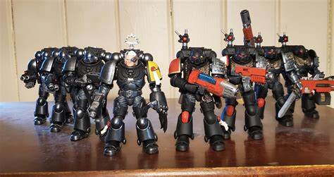 Repainted My Joytoy Ultramarine Intercessors Into A Deathwatch Killteam