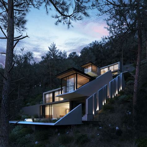 Hillside House Design Hillside House By Paisajes Emergentes