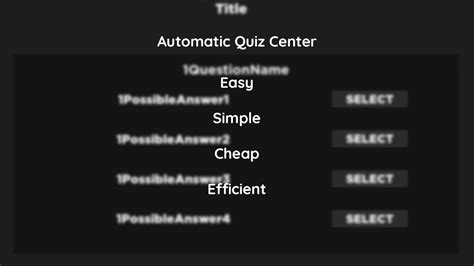 Roblox Tutorial How To Make An Automatic Quiz Center Youtube