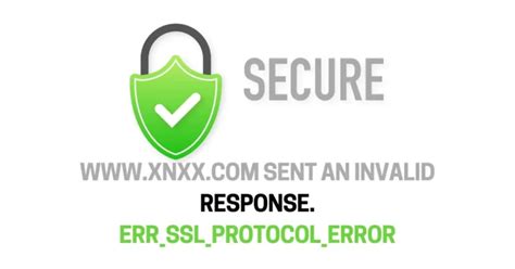 sent an invalid response err ssl protocol error