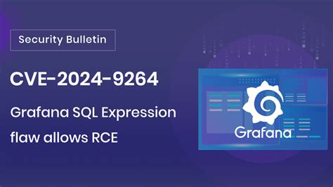Cve 2024 9264 Grafanas Sql Expressions Vulnerability