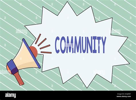 Writing Note Showing Community Business Concept For Group Of Showing With A Common