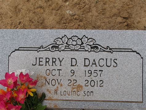 Jerry Dennis Dacus 1957 2012 Find A Grave Memorial
