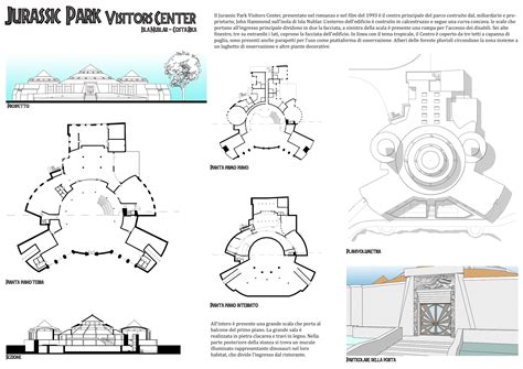 Jurassic Park Visitors Center Architecture Plans And Section