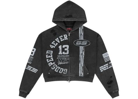Godspeed Roadster Zip Hoodie Black Mens Ss26 Us