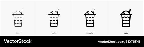 Chamoyada Icon Thin Light Regular And Bold Style Vector Image