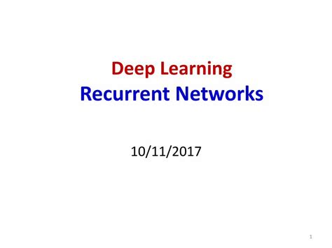 Pdf Deep Learning Recurrent Networks Dokumentips