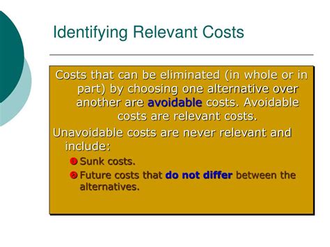 PPT Relevant Costs For Decision Making PowerPoint Presentation Free Download ID