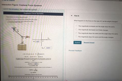 Solved Interactive Figure Coplanar Force Systems Launch The