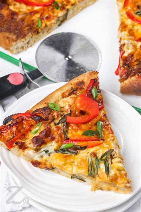 Bbq Chicken Pizza Easy Recipe Our Zesty Life