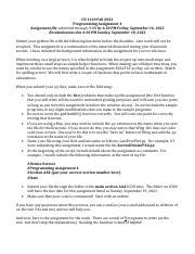 PA Pdf CS Fall Programming Assignment Assignment File Submitted Through ICON By