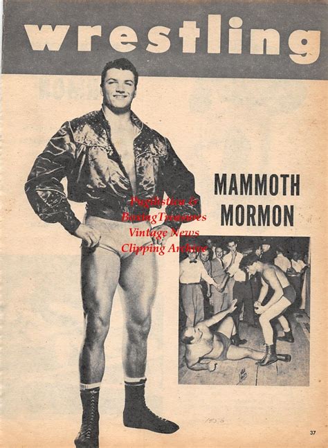 Wrestling News Clipping 16 Don Leo Jonathan The Mammoth Morman
