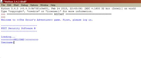 Adventure Game In Python Droid Adventure Text Based Sourcecodester
