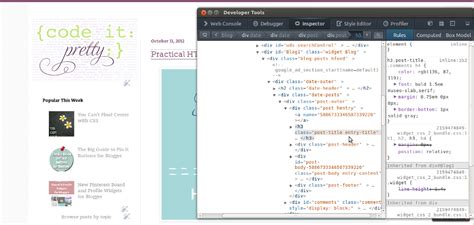 Code It Pretty Blog Font Style With Css Finding The Selectors