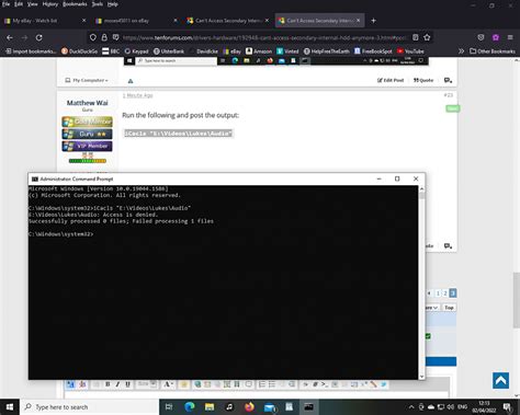 Can T Access Secondary Internal HDD Anymore Solved Page 3 Windows 10 Forums