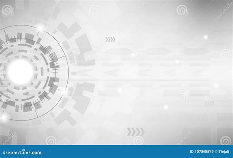 Future Technology Concept Abstract White Background Stock Vector