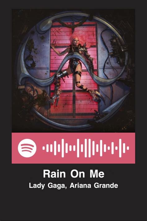 Rain On Me Lady Gaga Ariana Grande Film Posters Minimalist Lady