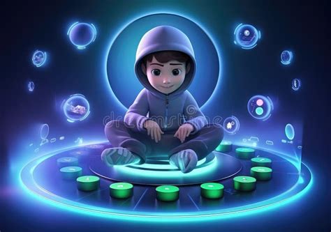 3d Cartoon Using Laptops And Sitting In Chairs Cute Cartoon Working Playing Social Media