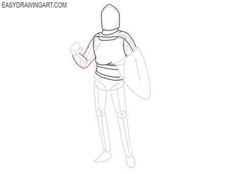 How To Draw A Crusader Easy Drawing Art