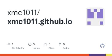 Github Xmc1011