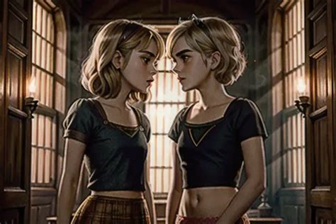 Dopamine Girl Kiernan Shipka As Sabrina Spellman And Emma