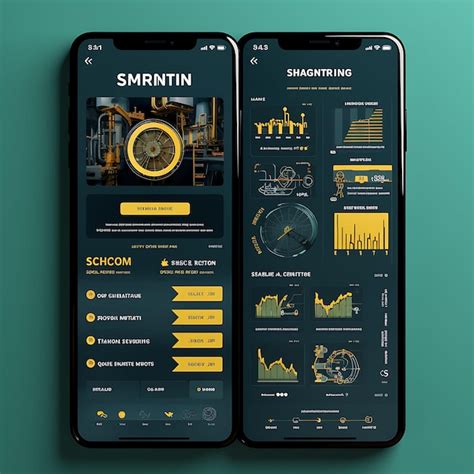 Premium Photo Mobile App Design Of Manufacturing Inventory Management App Design Industrial T