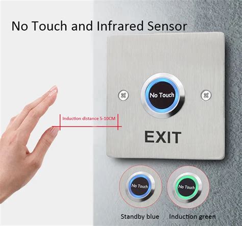 Ip Waterproof Infrared Sensor Exit Switch No Touch Contactless Switches Door Release Exit