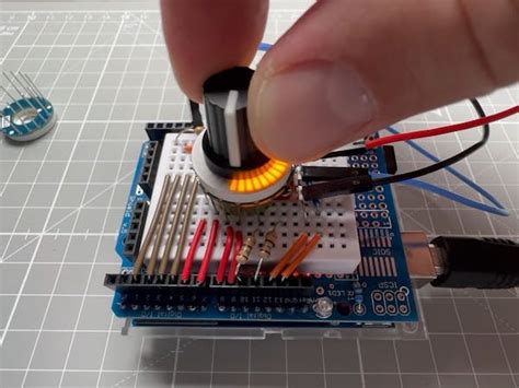 An Led Ring Light Enabled Potentiometer