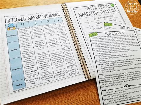 Fictional Narrative Writing Grades 2 5 Thrifty In Third Grade