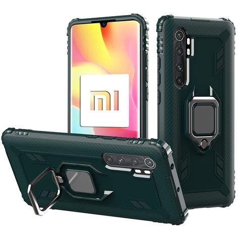 For Xiaomi Mi Note 10 Lite Carbon Fiber Protective Case With 360 Degree