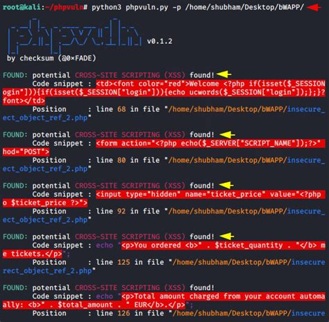 Phpvuln Find Vulnerabilities In Php Code Secnhack