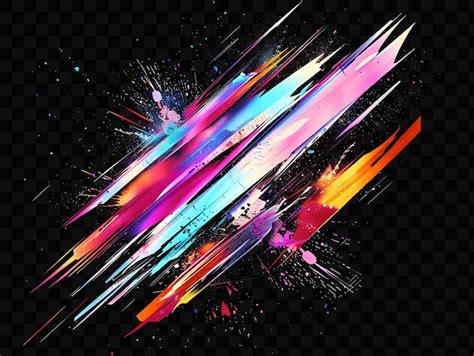 Premium PSD Chromatic Aberration Glitch With Colorful Noise And Static D Texture Effect Fx