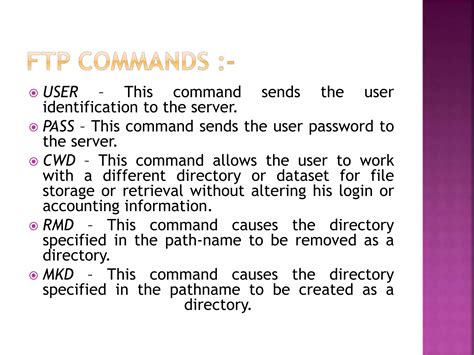 File Transfer Protocol Ftp In Application Ppt Free Download