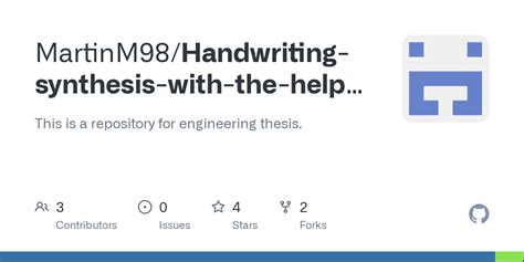 Github Martinm98handwriting Synthesis With The Help Of Machine Learning This Is A Repository