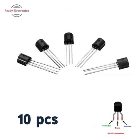Transistor Bc547 Transistor For Electronics Project And Circuitry Use 10pcs Bd