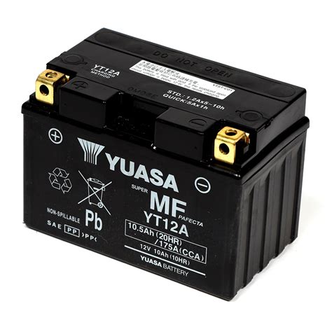Yt12a Bs Wc 12v Yuasa Mf Vrla Battery Bbl Batteries