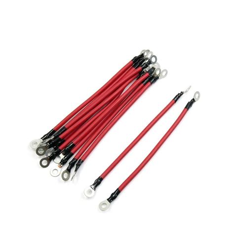 Uxcell 12pcs 빨간색 20cm 길이 배터리 와이어 자동차용 전원 전송 케이블 578663 티몬