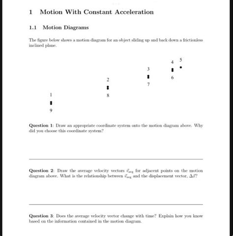 Solved The Figure Below Shows A Motion Diagram For An Object Chegg