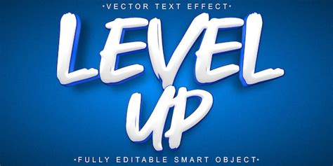Premium Vector Level Up Game Vector Fully Editable Smart Object Text